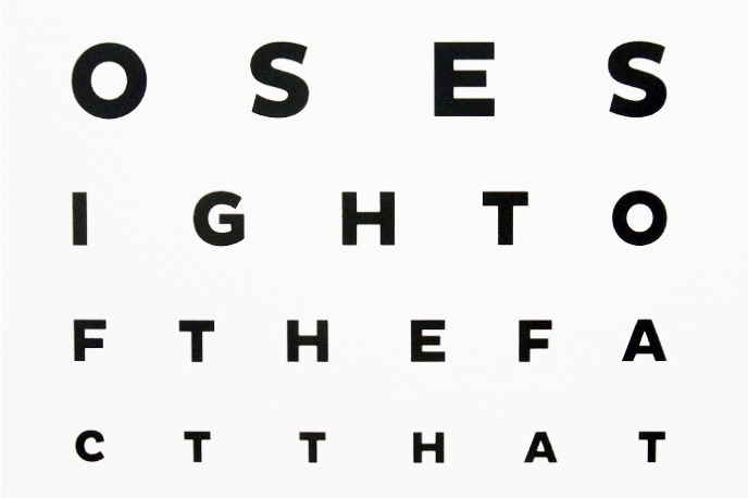 Fun eye chart