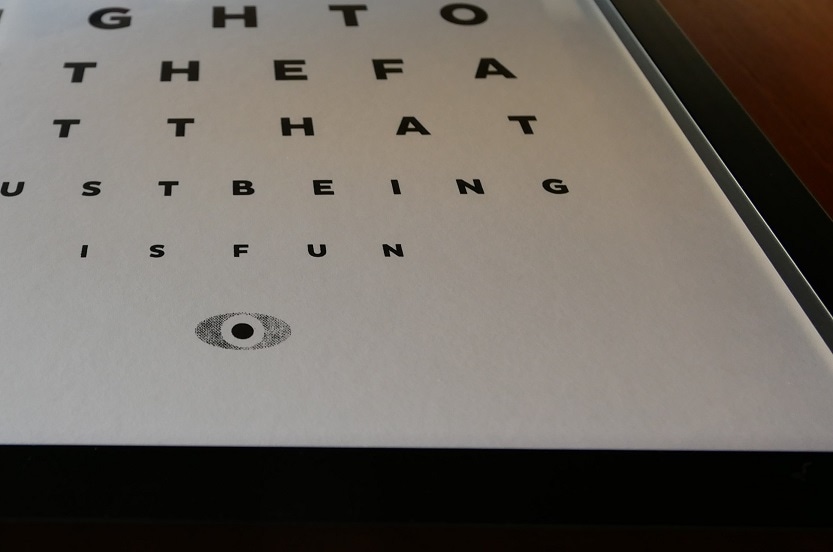 Fun eye chart