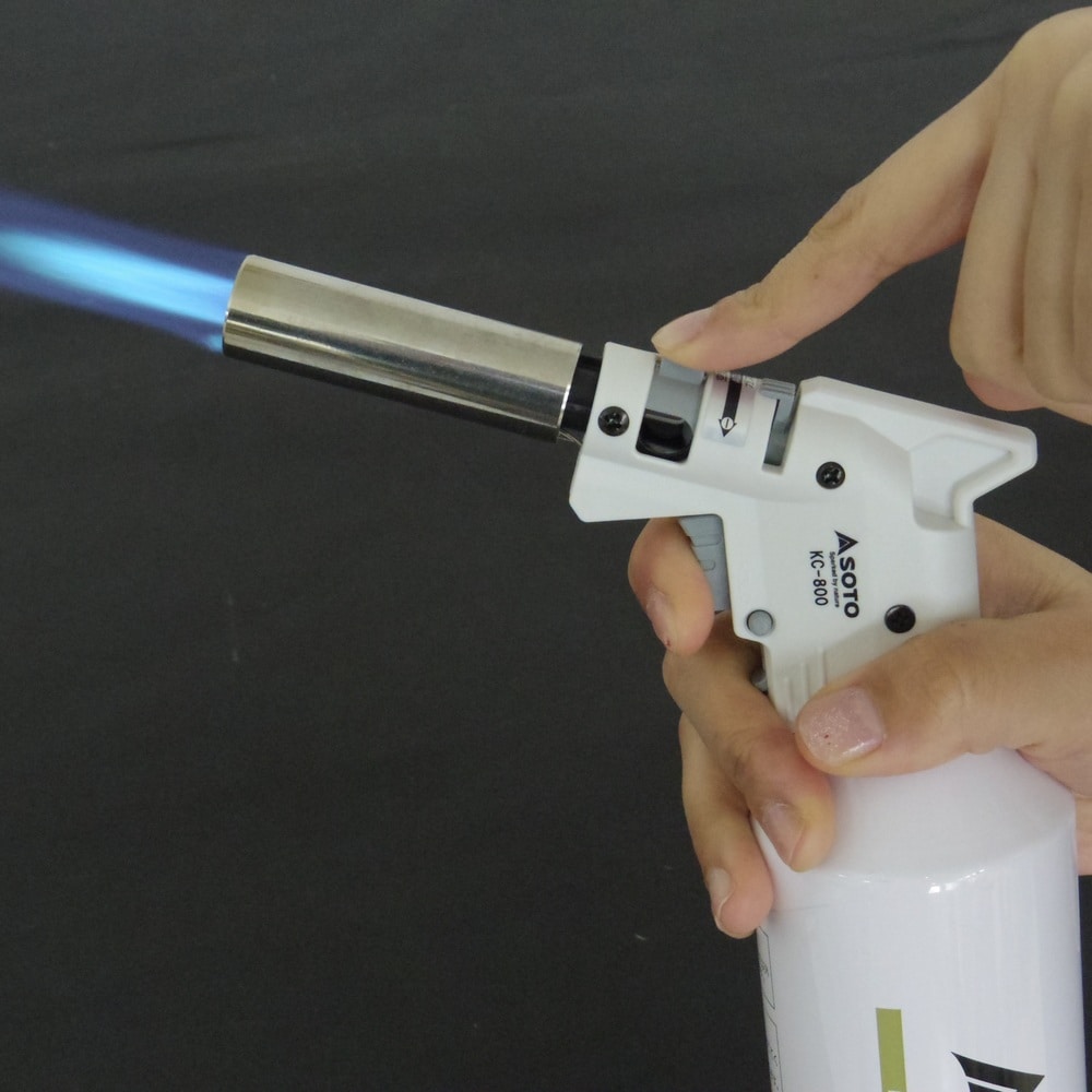 新富士バーナー SOTO(ソト) 炙りマスターPro(ガスバーナー) KC-800＋業務用パワーガス(ガスボンベ) KC-870 250g×5本セット【取り寄せ商品・即納不可】 の通販｜業務 ...