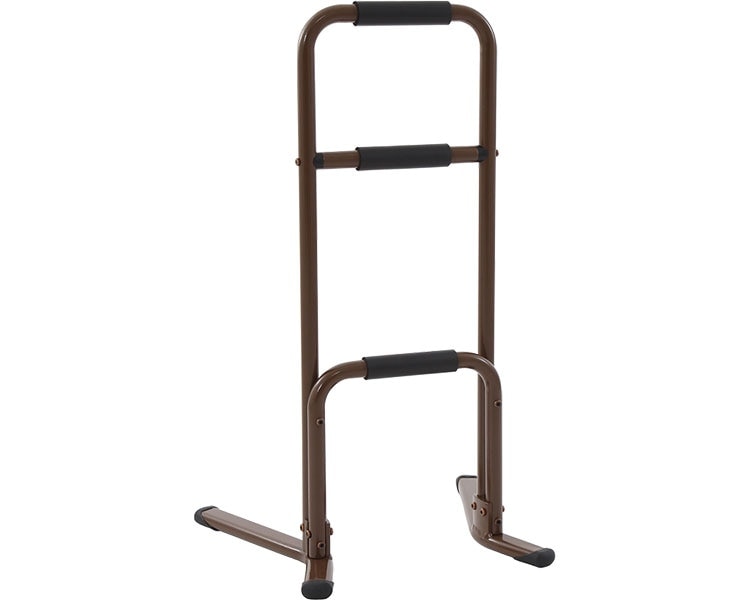 楽々健 立ち上がり補助手すり3段 AR-011 ブラウン 4個セット 4589797550272 楽々健(株) | ノウキナビ