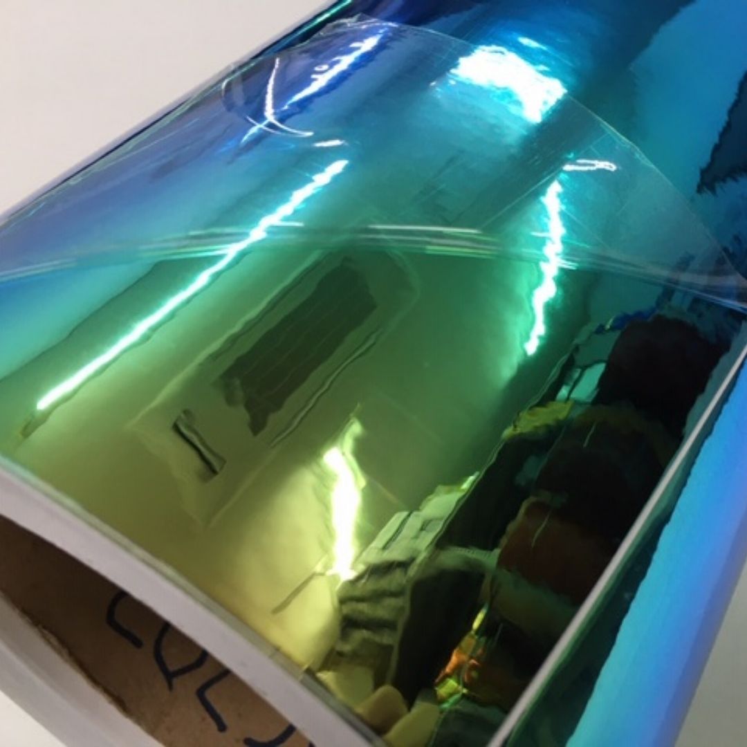 レインボーメッキ 保護フィルム付き ダークブルー(135cm幅) | レインボーメッキ | ラッピングシート専門店 N-STYLE オンラインショップ