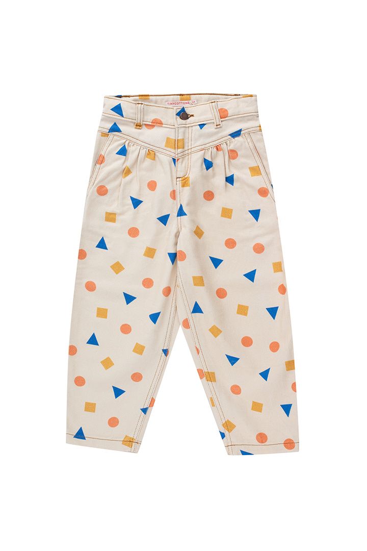 [2nd drop]tinycottons / GEOMETRIC BARRREL PANT / AW24-230-M01 / vanilla ...