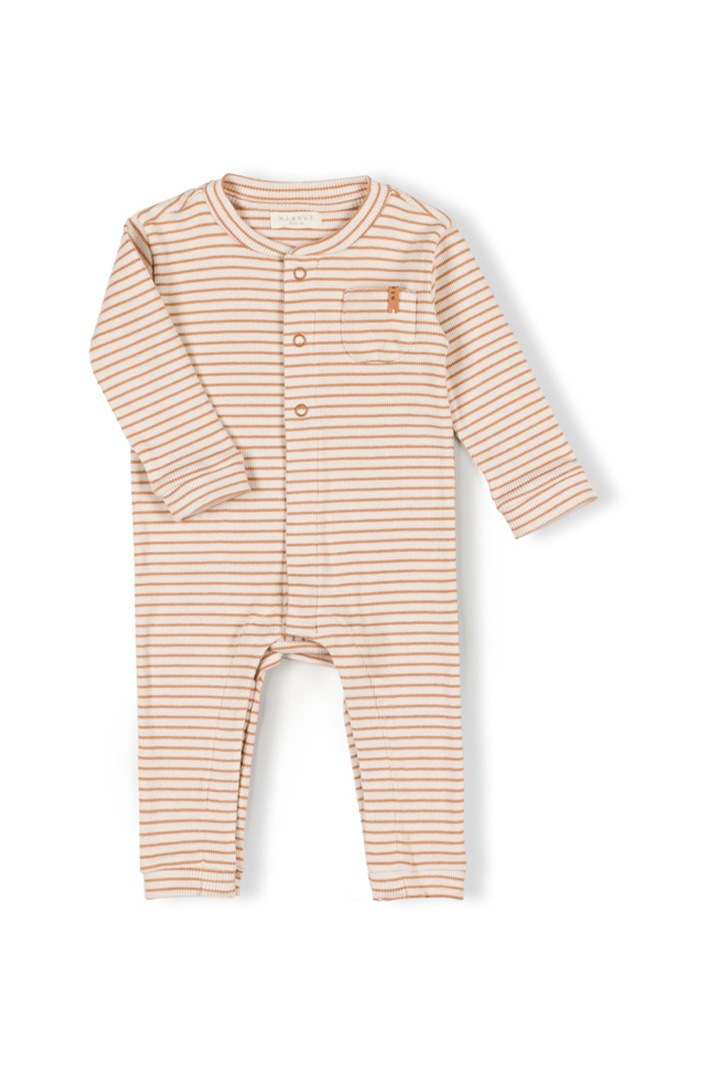 nixnut / Tof Onesie / Caramel Stripe | Brand,nixnut | OBEBE