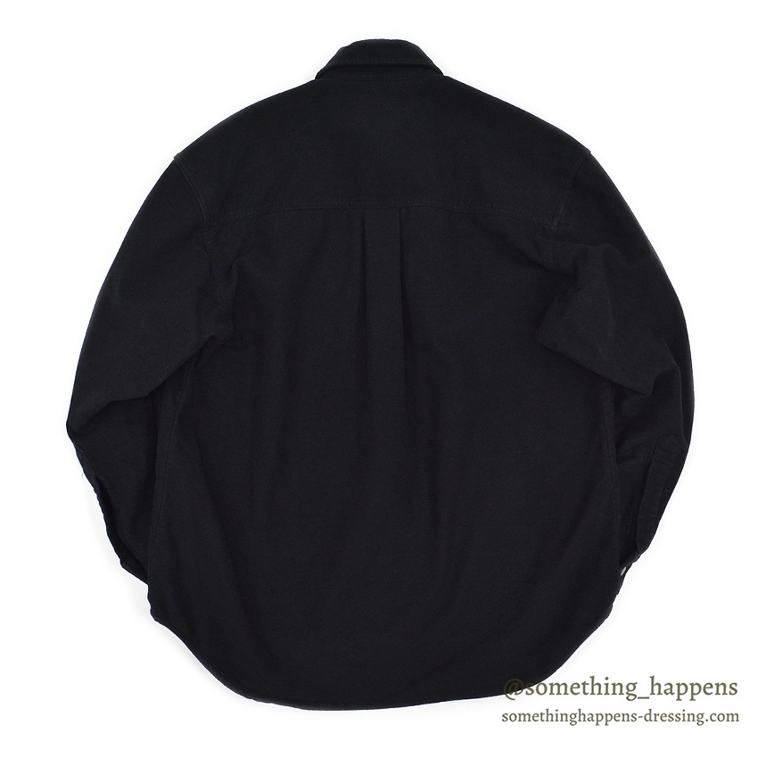 1990's COLD STORAGE BLACK CHAMOIS CLOTH SHIRT ... M | 確認用 TOPS SOLD ...