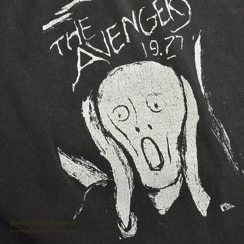 1990's~ TULTEX THE AVENGERS PUNK ART POSTER PRINT T-SHIRT ... XL | 確認用 ...