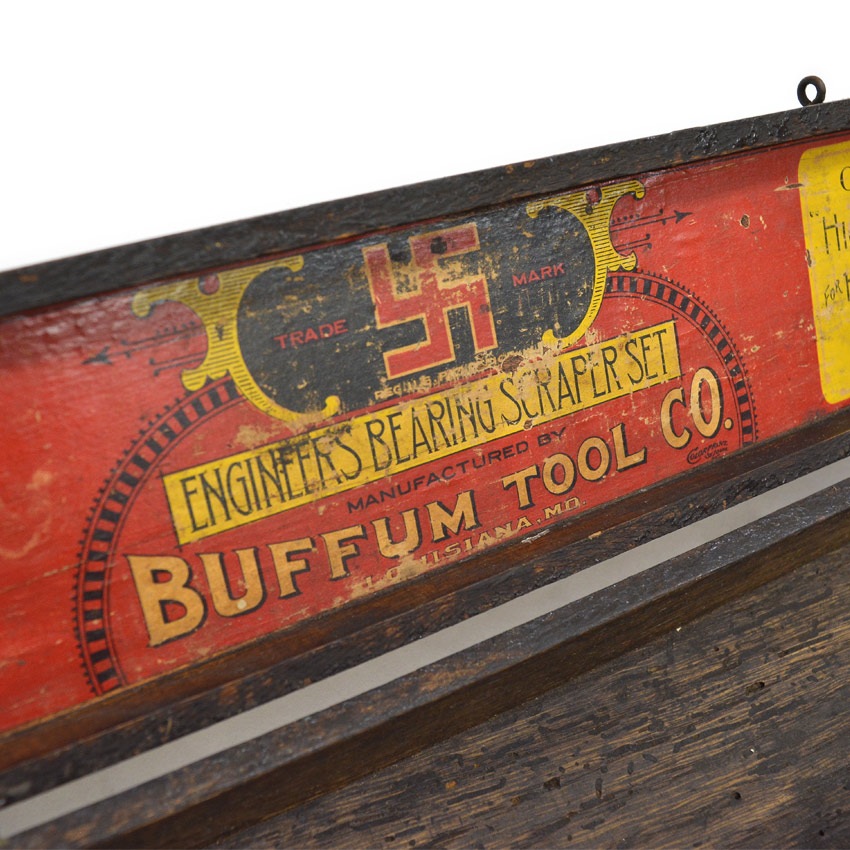 c.1920's BUFFUM TOOL CO. ENGINEERS WOOD TOOL BOX スワスティカ ... | Home ...