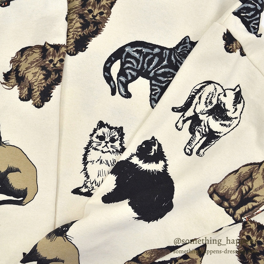 1990's MICHIGAN RAG CO. ALL OVER CATS PRINT JACKET ... MEDIUM | 確認用 ...