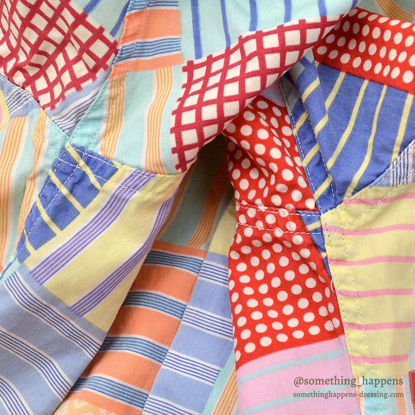 1990's J.CREW PRINT PATCHWORK SHIRT / NICE COLOR ... M | 確認用 TOPS SOLD ...