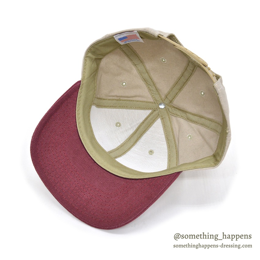 1990's DEADSTOCK LIGHT GRAY/MAROON SNAP BACK CAP USA製 ... | 確認用 ...