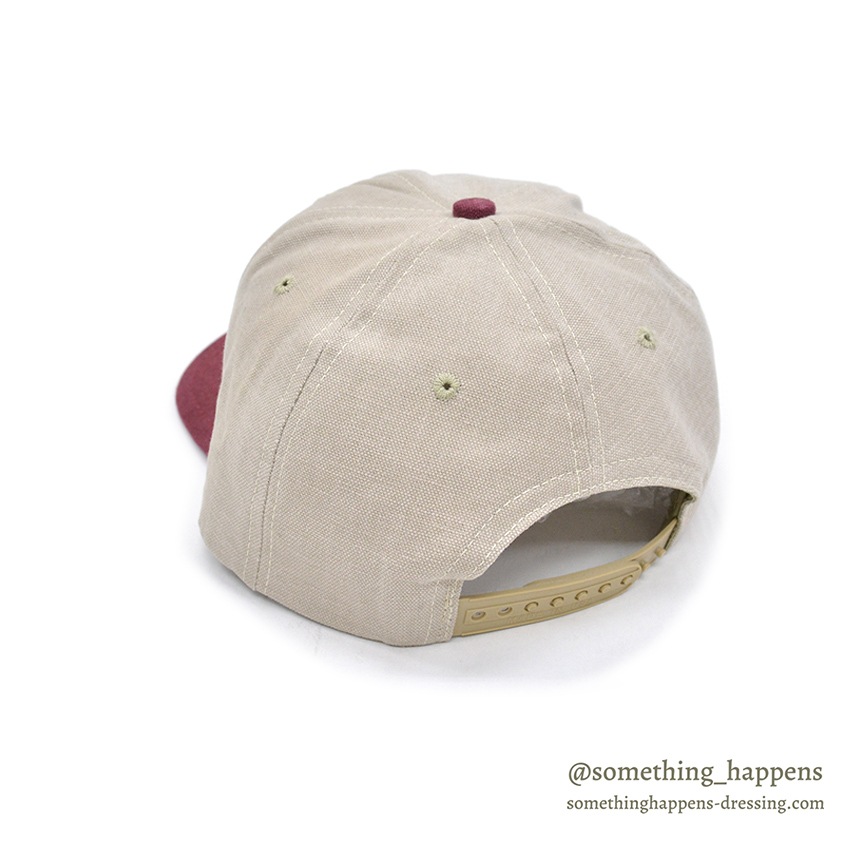 1990's DEADSTOCK LIGHT GRAY/MAROON SNAP BACK CAP USA製 ... | 確認用 ...