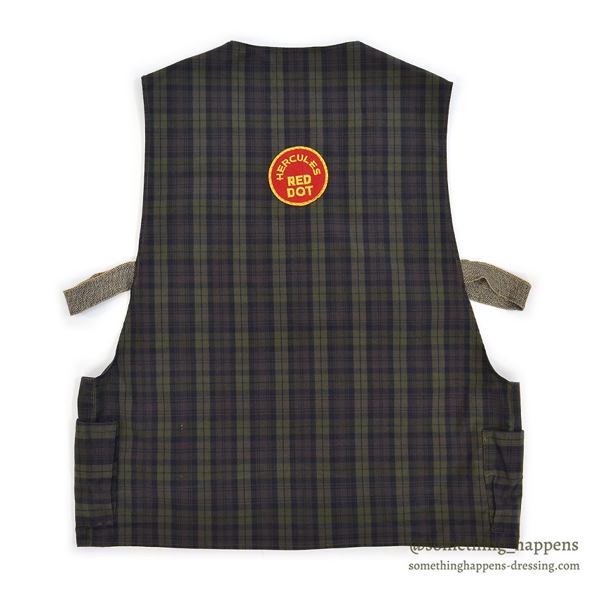 1960's GUN CLUB SHOOTING VEST / PLAID FABRIC ... | 確認用 TOPS SOLD ...