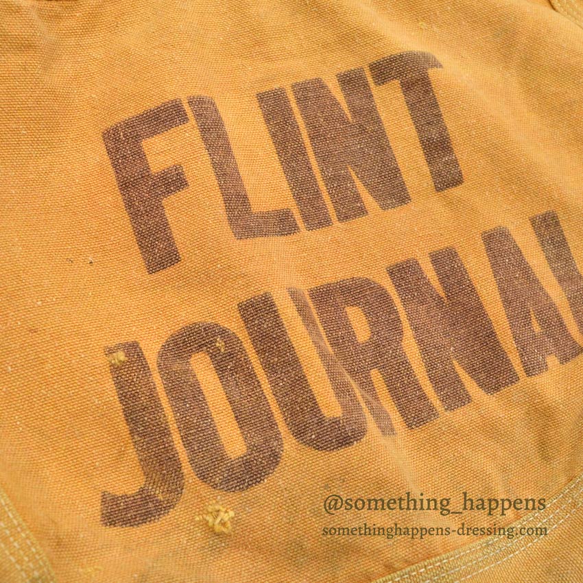 ～1970's FLINT JOURNAL CANVAS NEWS PAPER BAG ... | 確認用 ACCESSORIES SOLD ...