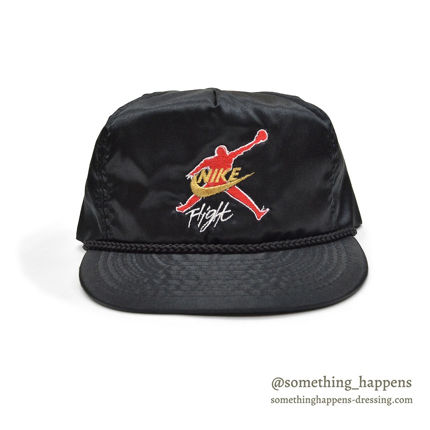 1990's BOOTLEG NIKE AIR JORDAN FLIGHT NYLON CAP BLACK ... | NEW ...