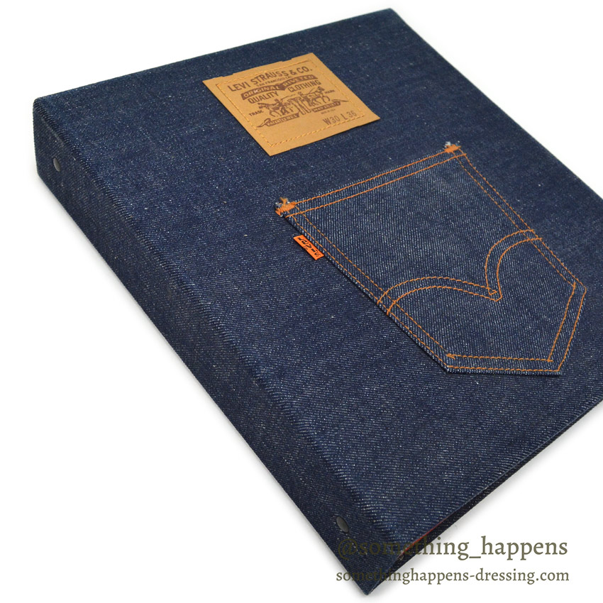 1970's～ DEADSTOCK Levi's ADVERTISING DENIM BINDER ... | Home Decor,SOLD ...