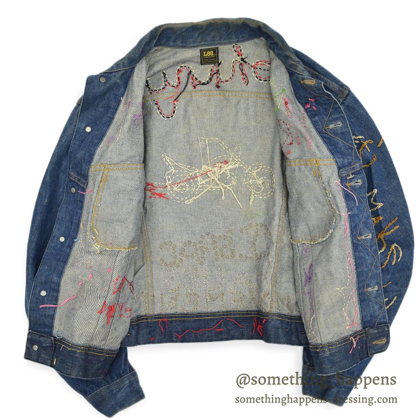 1970's Lee EMBROIDERY DENIM JACKET ... Fits like 44 | 確認用 JACKET SOLD ...