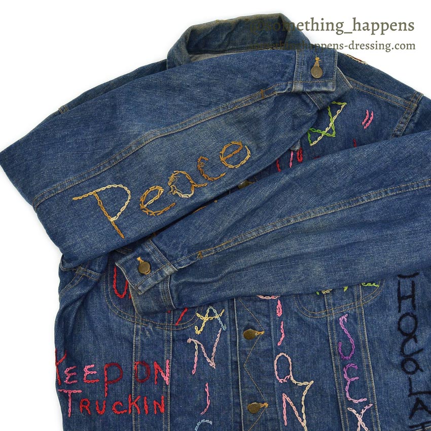 1970's Lee EMBROIDERY DENIM JACKET ... Fits like 44 | 確認用 JACKET SOLD ...