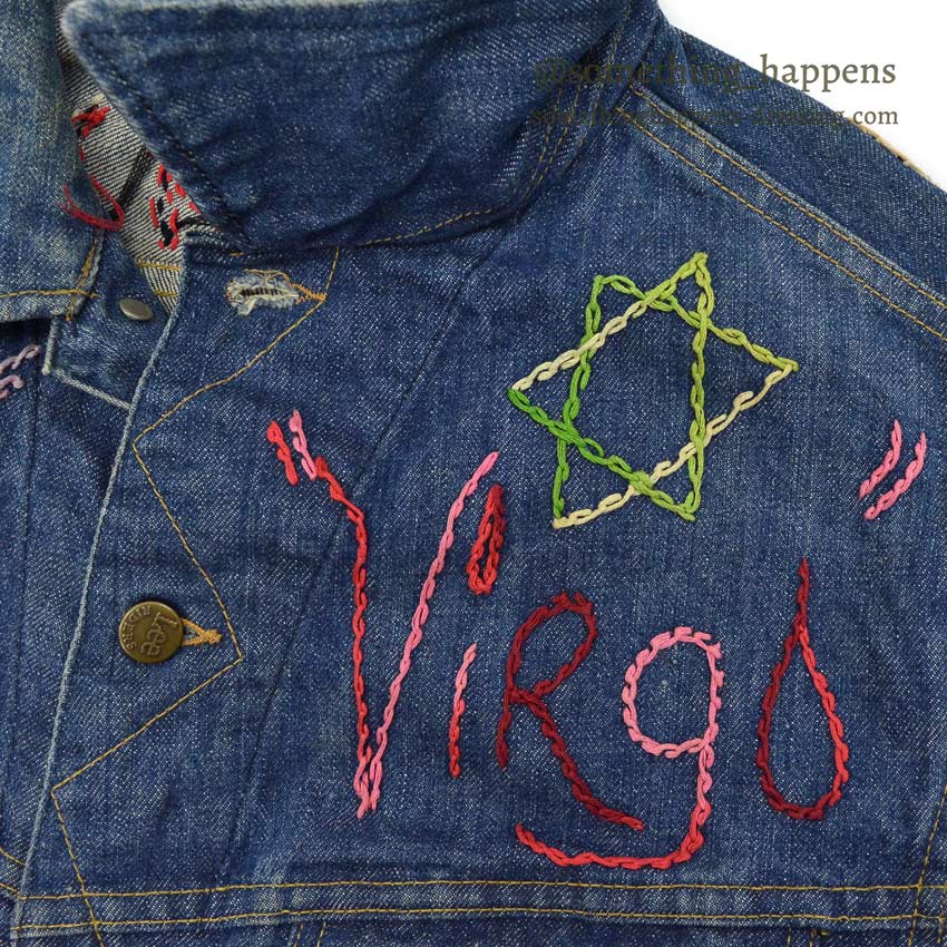 1970's Lee EMBROIDERY DENIM JACKET ... Fits like 44 | 確認用 JACKET SOLD ...