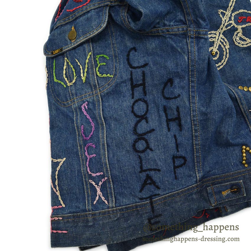 1970's Lee EMBROIDERY DENIM JACKET ... Fits like 44 | 確認用 JACKET SOLD ...