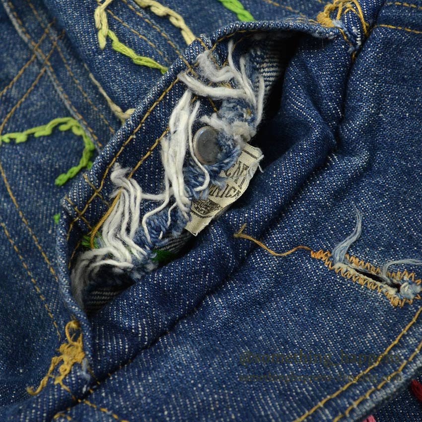 1970's Lee EMBROIDERY DENIM JACKET ... Fits like 44 | 確認用 JACKET SOLD ...