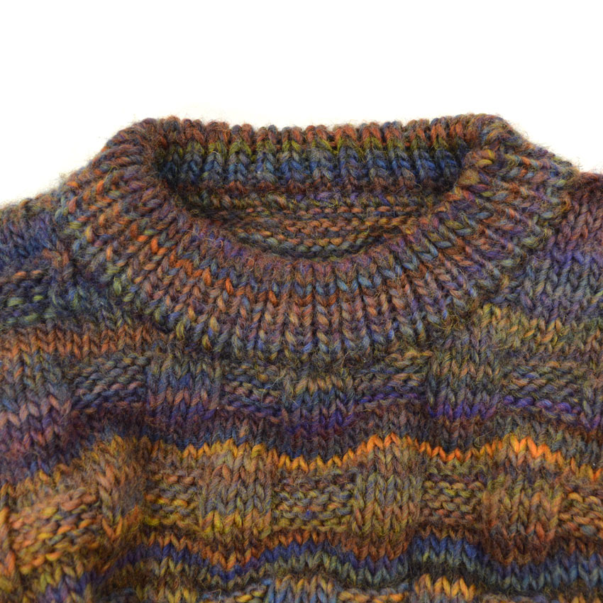 OLD HOMEMADE HANDKNIT WOOL SWEATER ... | 確認用 TOPS SOLD | | SomethingHappens