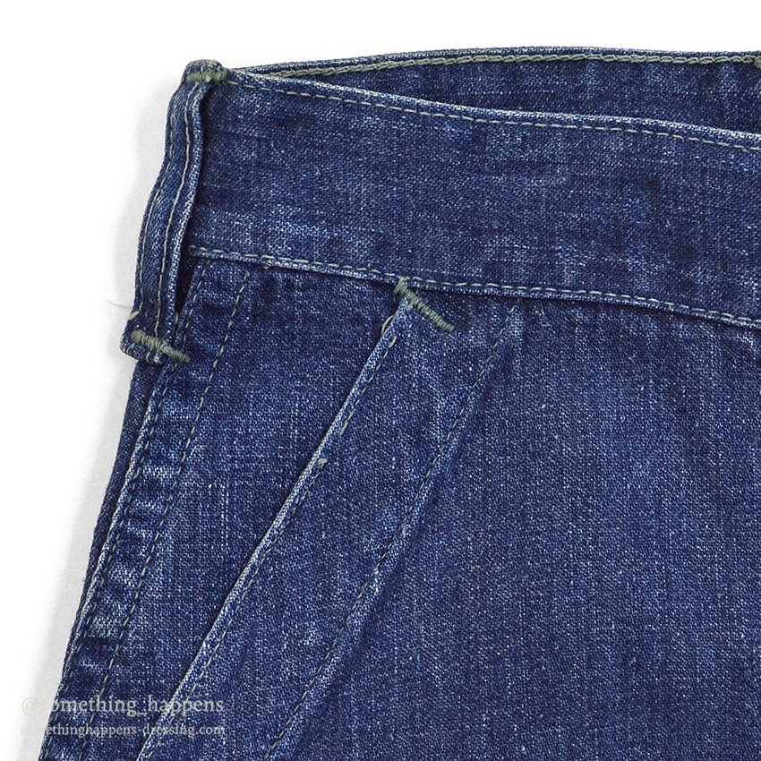 1940's WW2 DENIM TROUSERS ... W34 | 確認用 BOTTOMS SOLD | | SomethingHappens