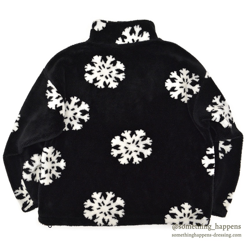 BLACK MOUNTAIN SNOW FLAKE PATTERN FLEECE JACKET ... L | 確認用 JACKET SOLD ...