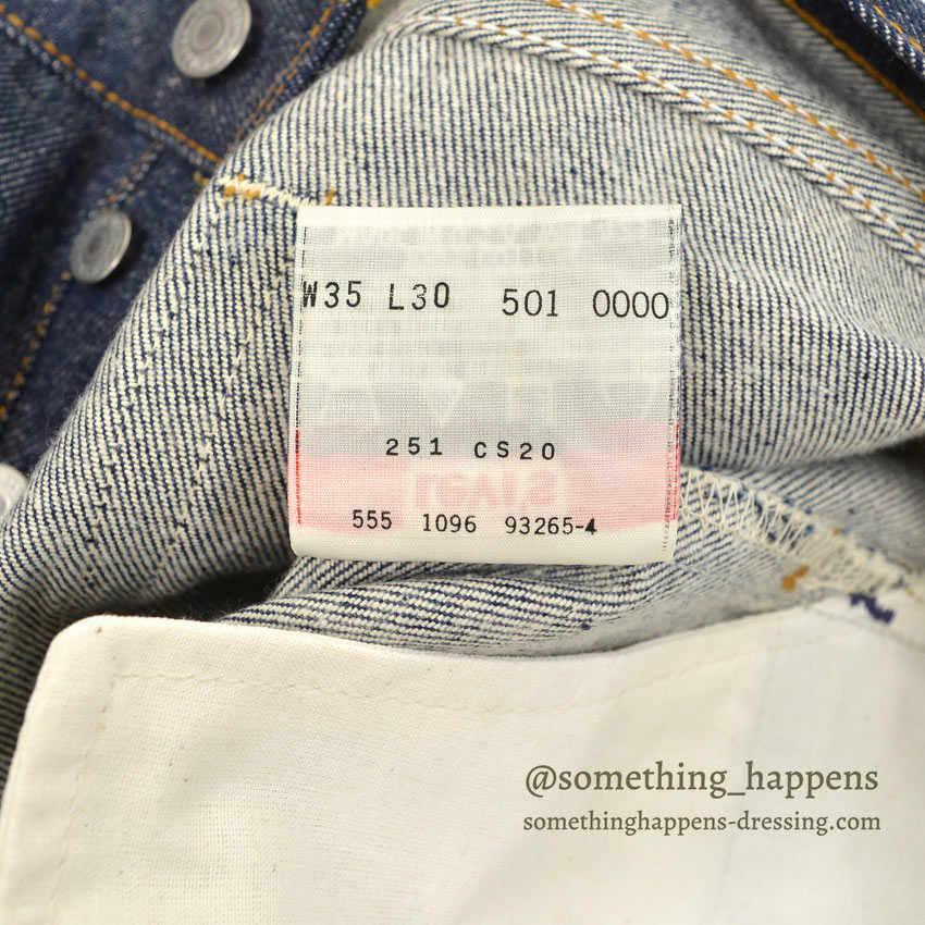 1990's DEADSTOCK Levi's 501 DENIM PANTS USA製 ... W35/L30 | BOTTOMS | | SomethingHappens