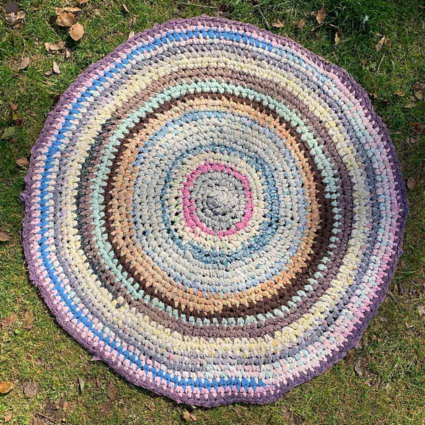 Old American Circle Braided Rug Handmade ... 大 118cm | Home Decor,SOLD ...