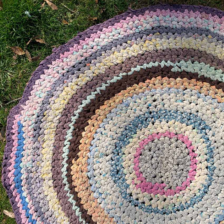 Old American Circle Braided Rug Handmade ... 大 118cm | Home Decor,SOLD ...