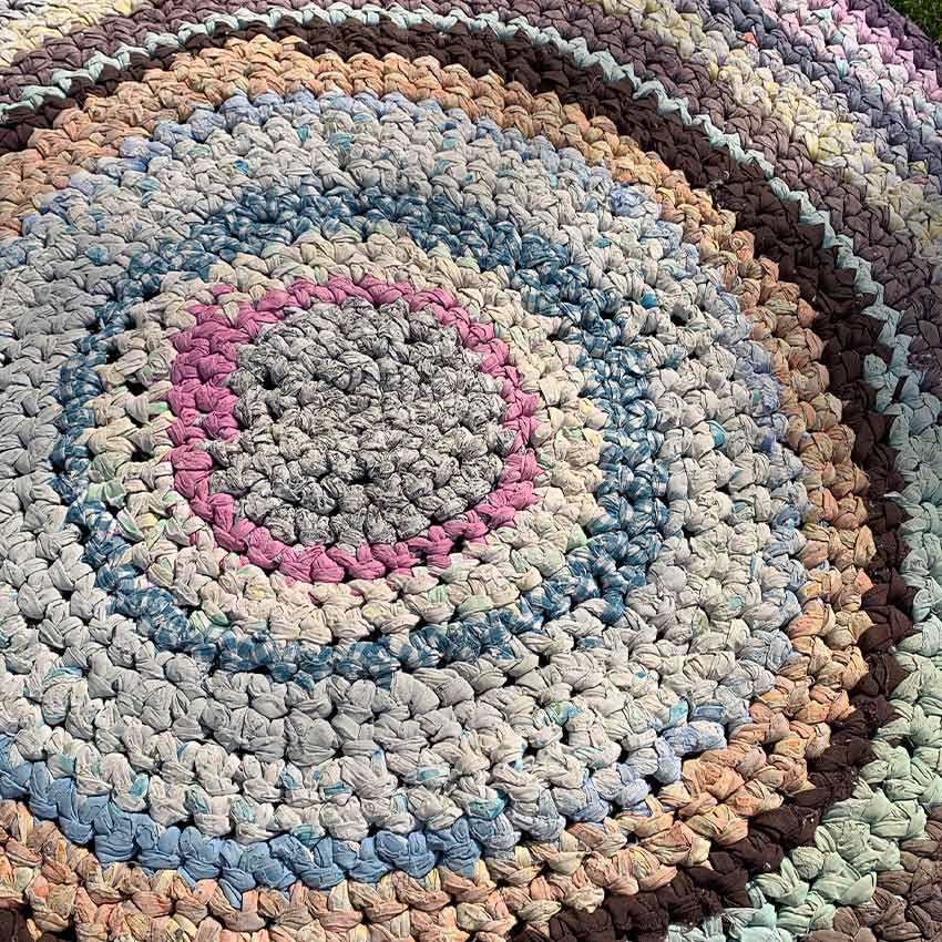 Old American Circle Braided Rug Handmade ... 大 118cm | Home Decor,SOLD ...