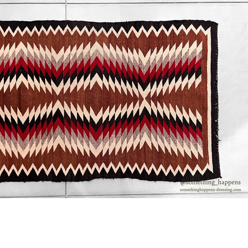 c.1940's NAVAJO RUG ZIGZAG PATTERN RARE ... 149cm/75cm | Home Decor ...