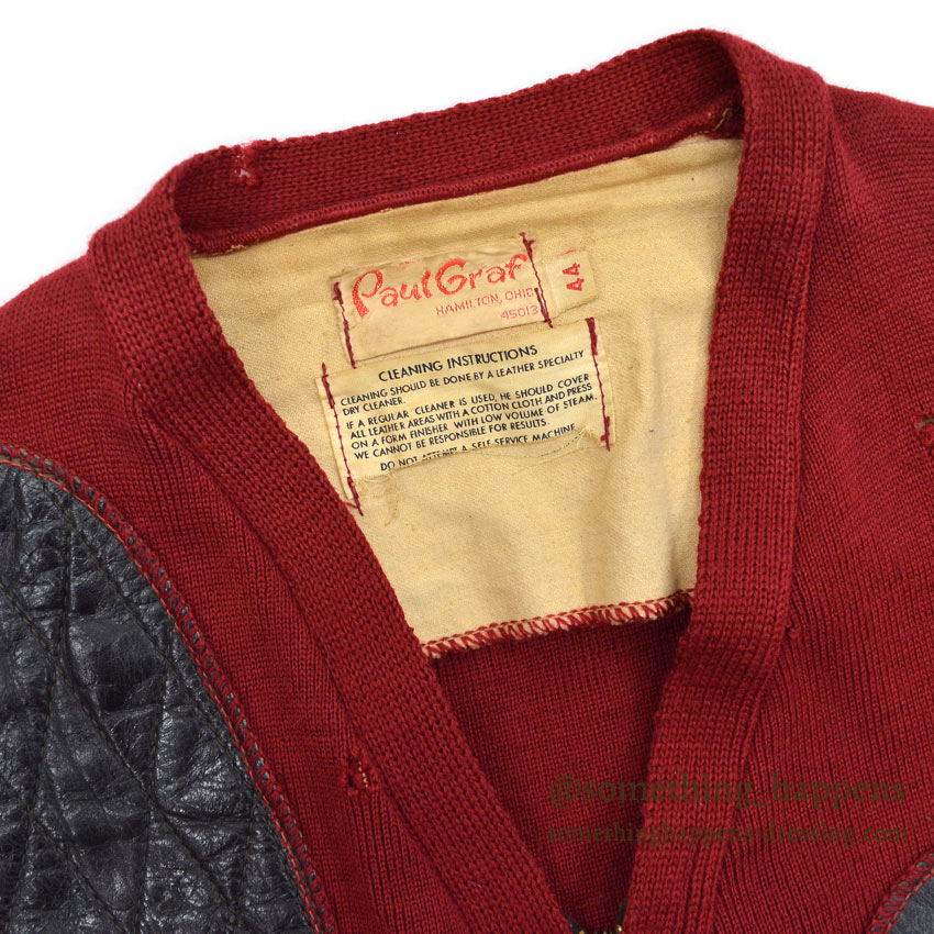 1960's PAUL GRAF SHOOTING ZIP UP WOOL CARDIGAN DARK RED ... 44 | 確認用 ...