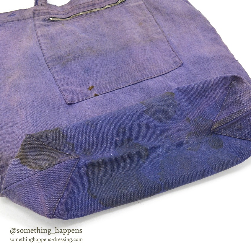 ~1950's HOME MADE FADED BLUE CANVAS TOTE BAG ... | 確認用 ACCESSORIES SOLD ...
