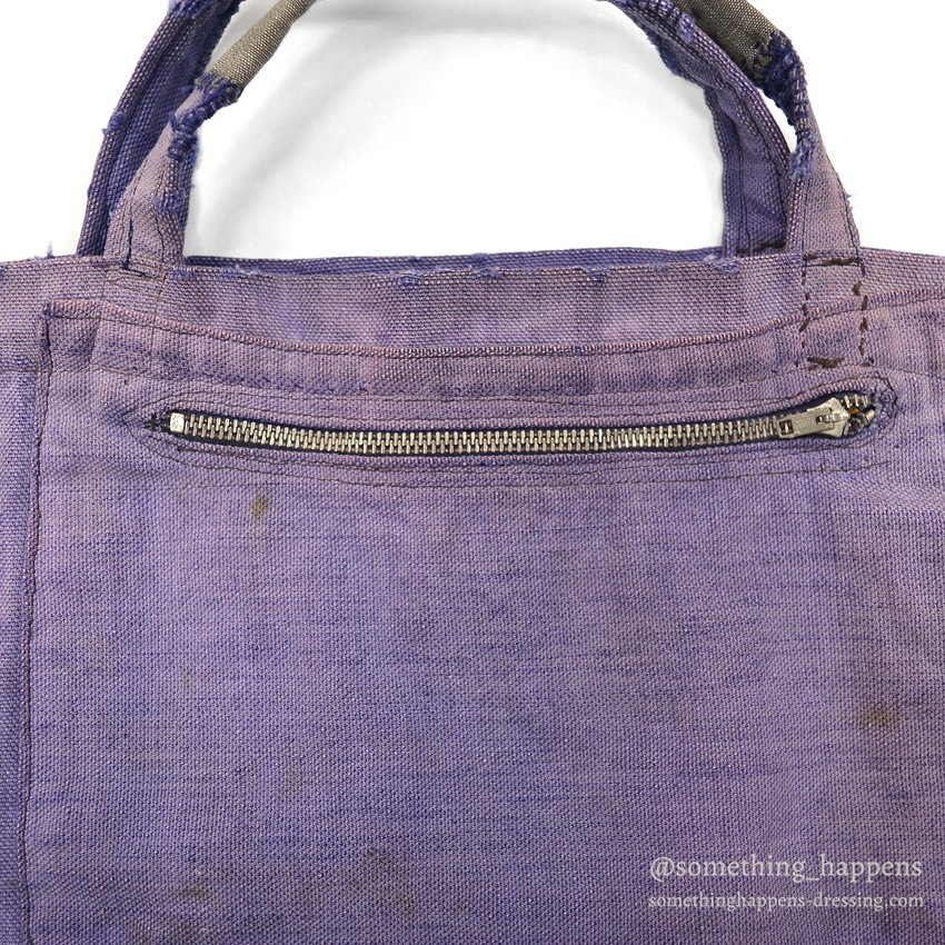 ~1950's HOME MADE FADED BLUE CANVAS TOTE BAG ... | 確認用 ACCESSORIES SOLD ...