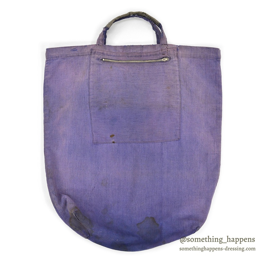 ~1950's HOME MADE FADED BLUE CANVAS TOTE BAG ... | 確認用 ACCESSORIES SOLD ...
