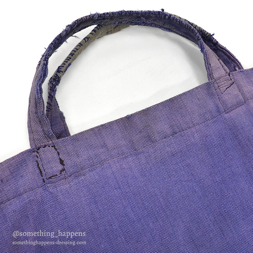 ~1950's HOME MADE FADED BLUE CANVAS TOTE BAG ... | 確認用 ACCESSORIES SOLD ...