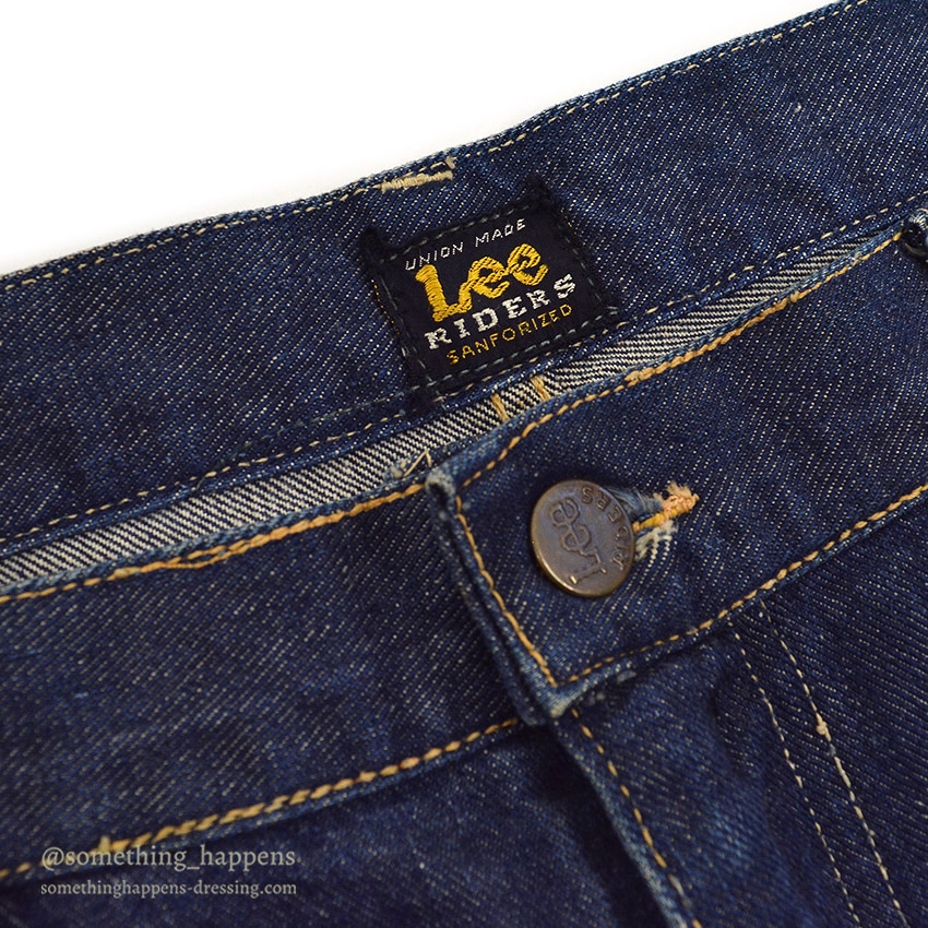1960's Lee RIDERS 101Z DENIM PANTS DARK / CENTER BLACK TAG ... W36/L35 ...