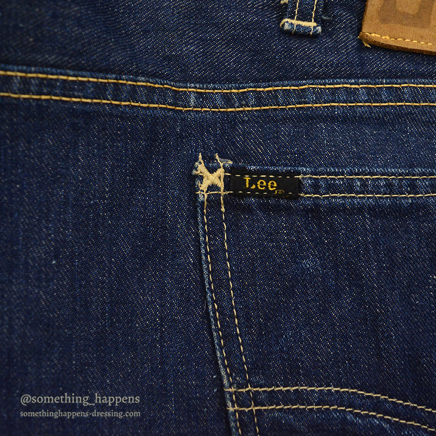 1960's Lee RIDERS 101Z DENIM PANTS DARK / CENTER BLACK TAG ... W36/L35 ...