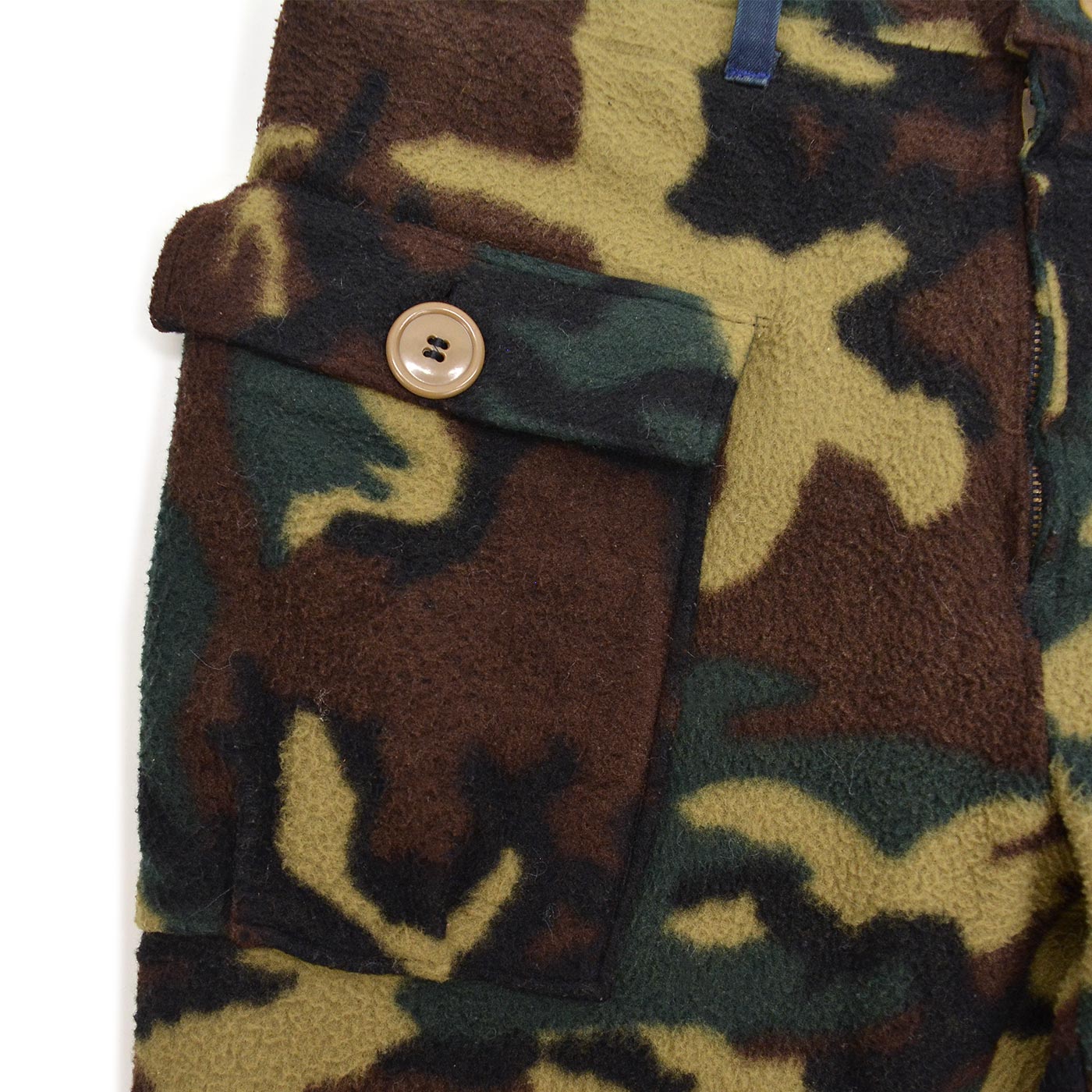1980's HAND MADE WOODLAND CAMO FLEECE PANTS ... W37/L27 | 確認用 BOTTOMS ...