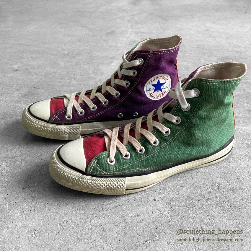 1980's CONVERSE ALL STAR MULTI CRAZY PATTERN HI ... 7 1/2 | 確認用 SHOES ...