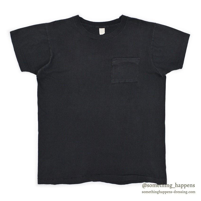 1970's~ BLACK PLAIN POCKET T-SHIRT ... | 確認用 TOPS SOLD | | SomethingHappens
