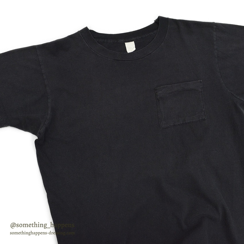 1970's~ BLACK PLAIN POCKET T-SHIRT ... | 確認用 TOPS SOLD | | SomethingHappens