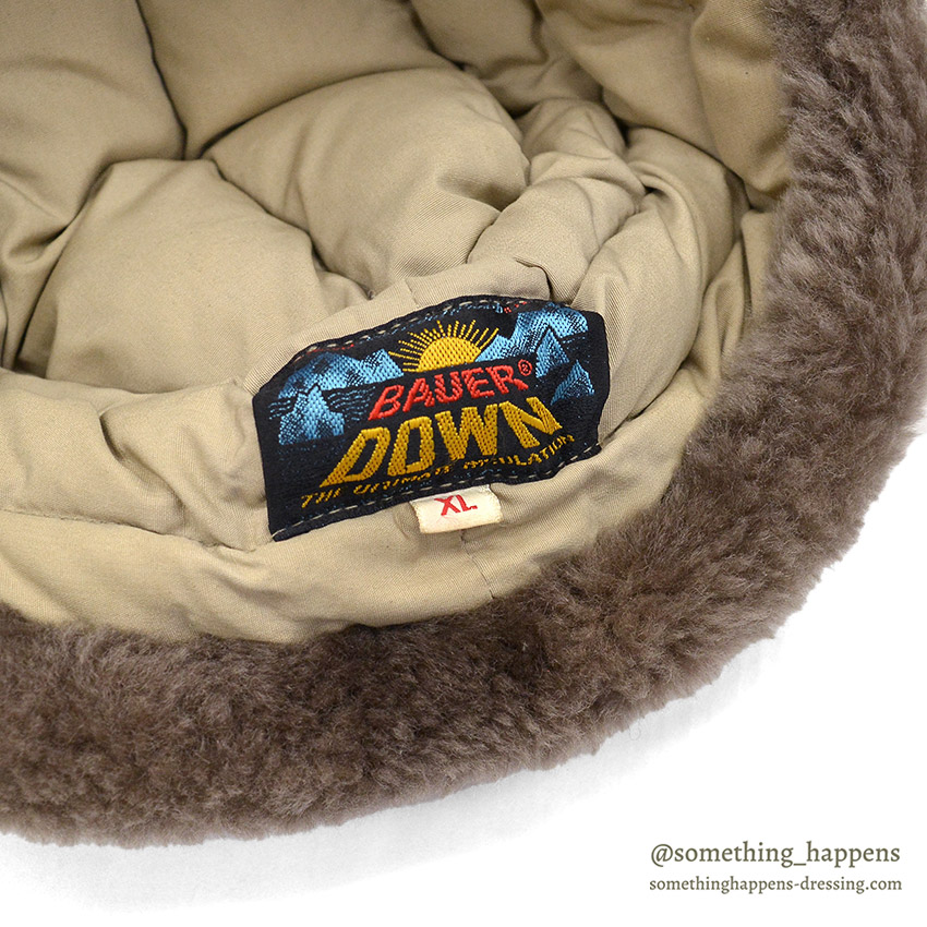 1960's EDDIE BAUER MOUTON FUR DOWN HAT / AUTUMN TAN ... XL | 確認用 ...