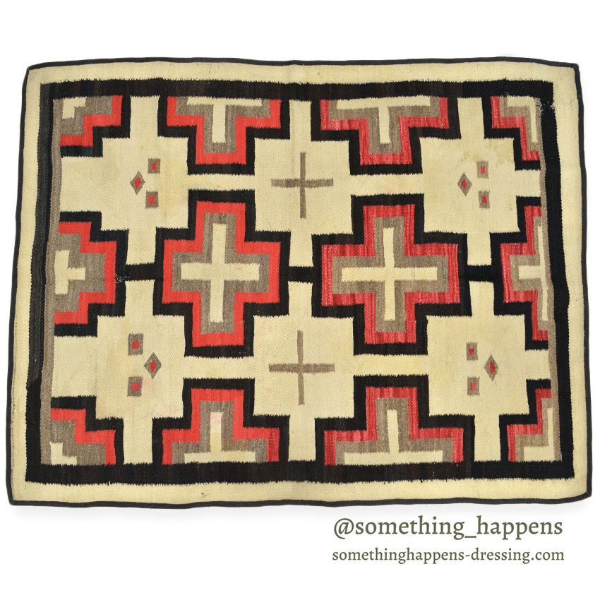 c.1930's NAVAJO RUG CROSS PATTERN ... 170cm×133cm | Home Decor,SOLD ...