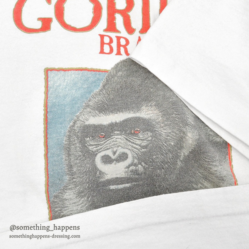 1990's BERKLEY GORILLA BRAID FISHING LINE PRINT T-SHIRT ... | 確認用 TOPS ...
