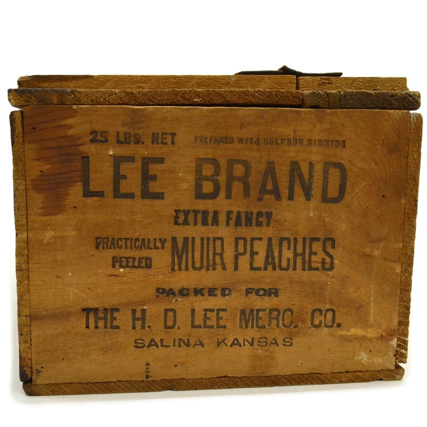 ～30's H.D.Lee Mercantile Co. Advertising ' LEE BRAND ' Wood Box ...