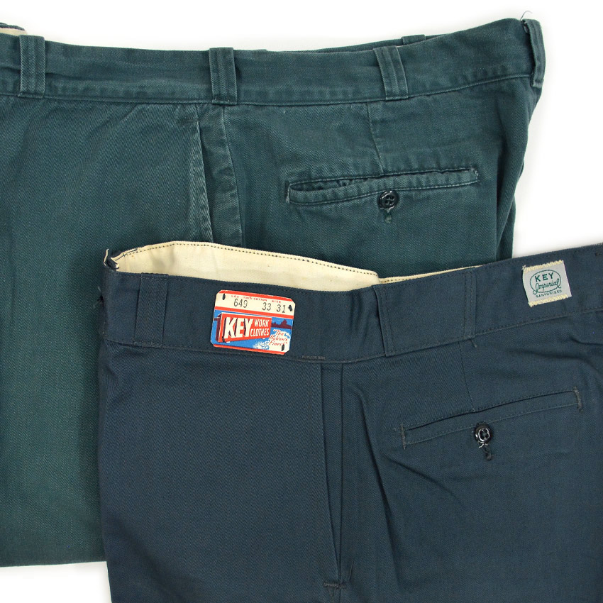 1960's DEADSTOCK KEY WORK PANTS ... W33 L31 | 確認用 BOTTOMS SOLD ...