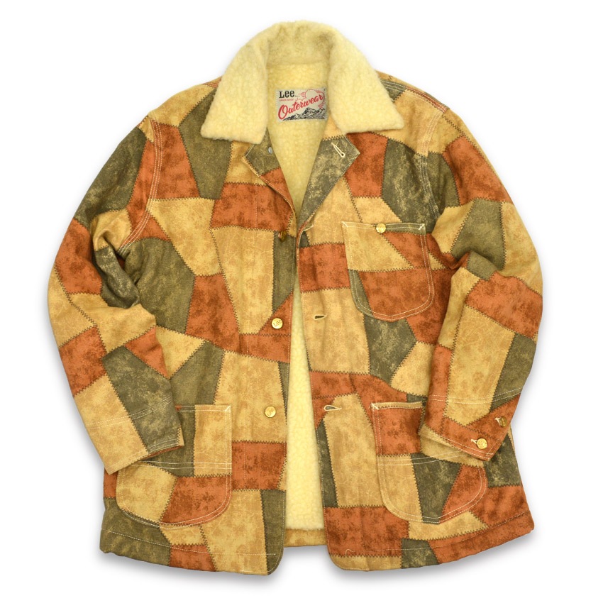 70's Lee Print Patchwork Boa Lining Coverall ... Mint | 確認用 JACKET SOLD ...