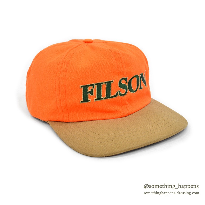 1990's FILSON O.W.A.A. ORANGE/TAN CAP ... | 確認用 ACCESSORIES SOLD ...