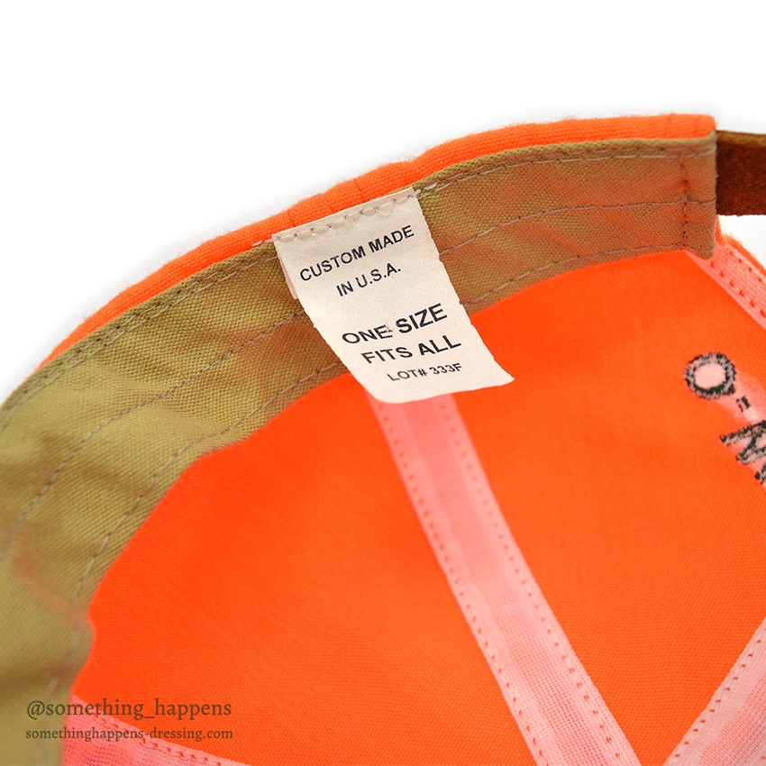 1990's FILSON O.W.A.A. ORANGE/TAN CAP ... | 確認用 ACCESSORIES SOLD ...